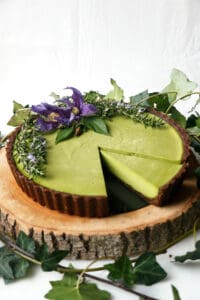 Kale Chocolate Vegan Cheesecake (grain-free) - Nirvana Cakery